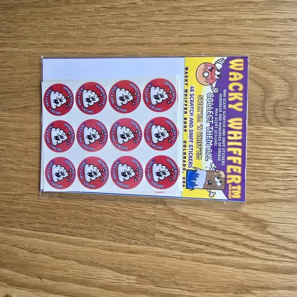 Coconut Scented Stickers. Coconut MAX Scent Wacky Whiffer Stickers for ...