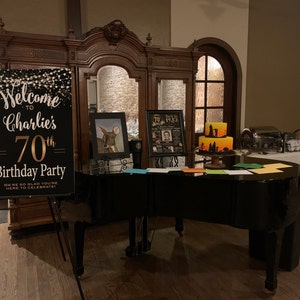 Western Theme Favors 8x10 Printable Table Sign Rustic Faux | Etsy