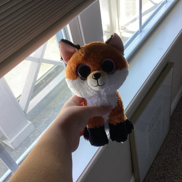 Vintage Ty Beanie Boo 'slick' the Fox (6 Inch) - No Hang Tag - Etsy