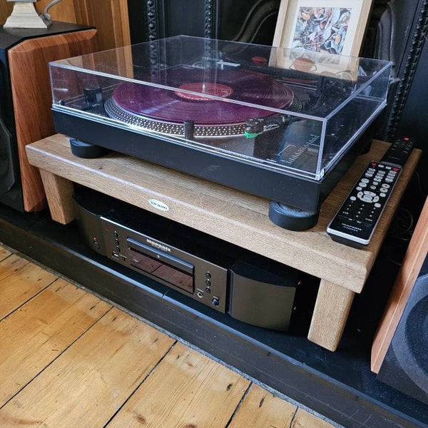 Bespoke Handmade Solid Oak Hi-fi Isolation Platform Plinth Speaker ...