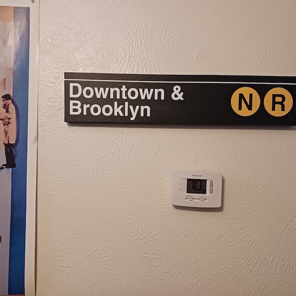 Times Square 42 Street Subway Station Sign Tall Version NQR Lines - Etsy