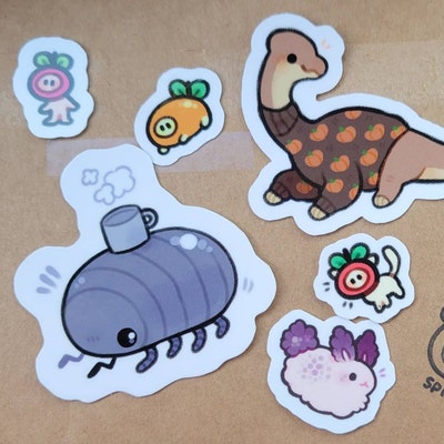 Bug With a Mug Sticker / Rolly Polly / Cute Bug Sticker / Isopod ...