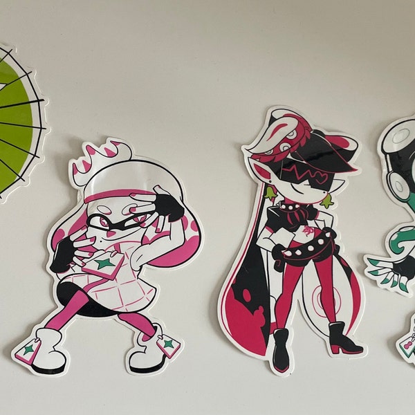 Splatoon Idol Vinyl Stickers - Etsy