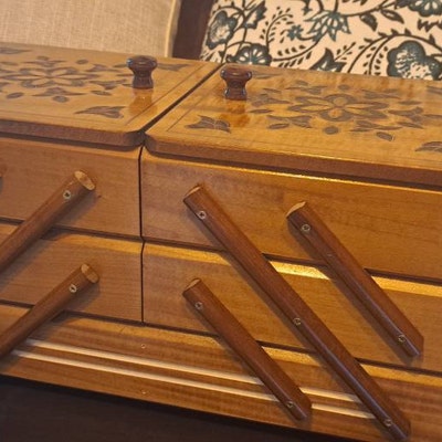 Red Big Bread Box Made From Wood, Vintage Style, Modern Bread Box ...