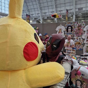 Deadpool Halfshell Costume Cosplay Mask With Screen Printed Fabric and ...