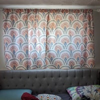 Portrait Design Drape, Abstract Art Face Window Curtains, Artistic ...