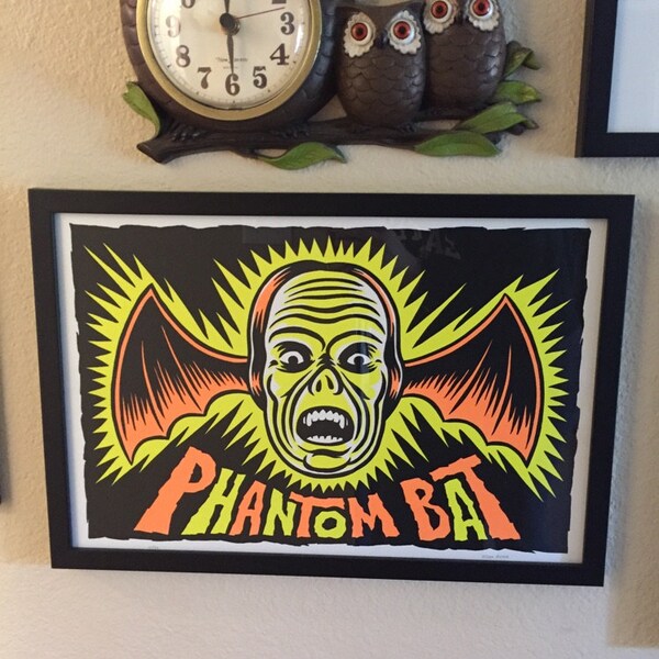 Phantom Bat Screen Print - Etsy