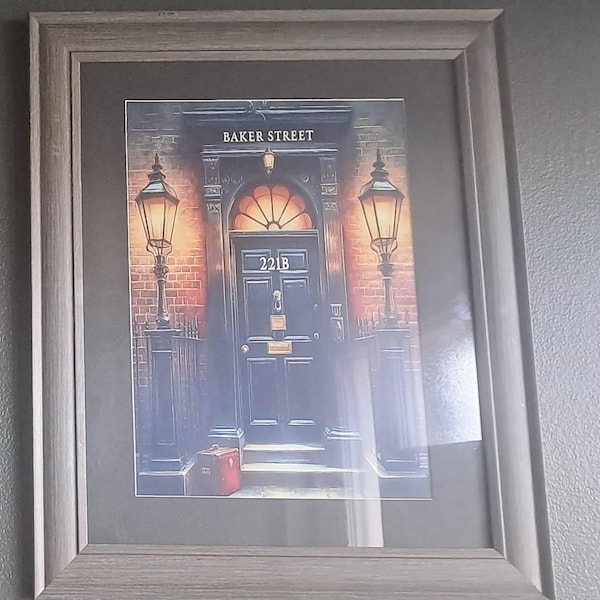 Printable Digital Image Sherlock Holmes 221B Baker Street Door London ...