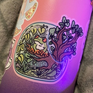 Tree Frog Terrarium Vinyl Sticker, Plant Sticker, Weatherproof Sticker ...