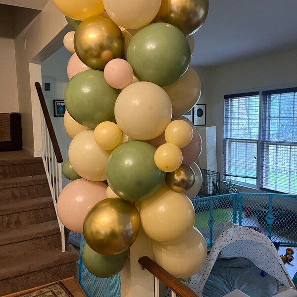 Blush Eucalyptus Balloon Arch DIY Kit | Sage Green Bridal Shower | Green Baby Shower | Sage ...