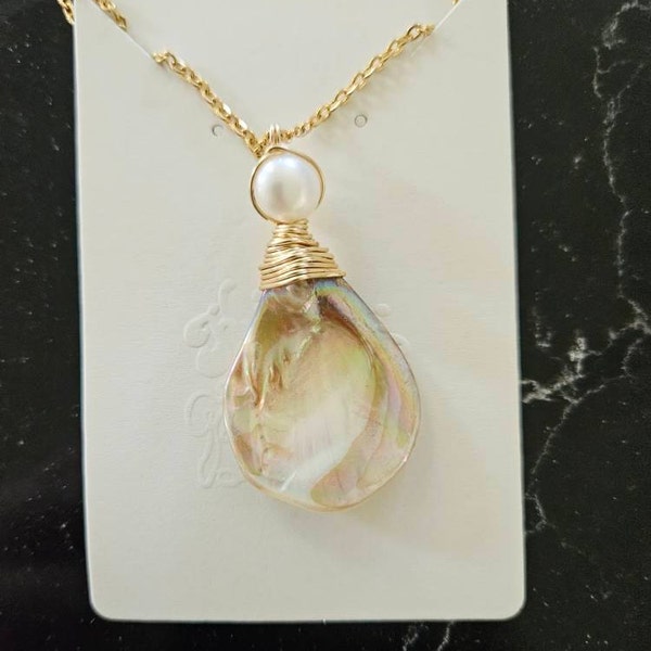 Seashell Chain Ring US Shell Pearl Jewelry Mermaid Aesthetic Ring Ocean ...