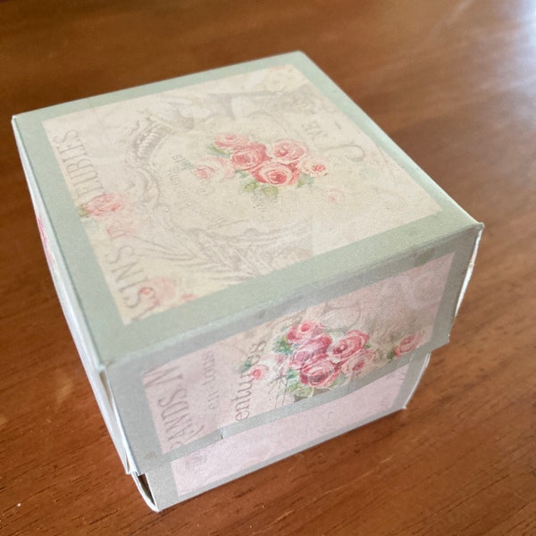 Explosion Box, Gift Idea, Shabby Pink, Exploding, Ephemera, Mother's ...