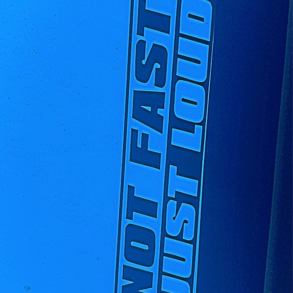 Not Fast Just Loud Decal Sticker / JDM Drift Stance Anime Window Laptop ...