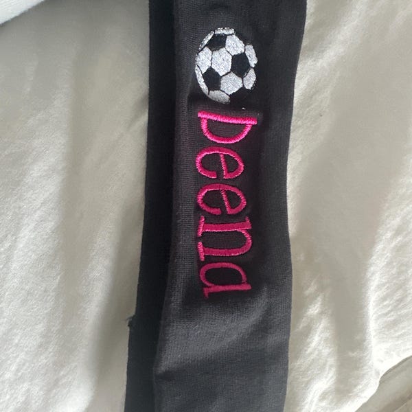 Soccer Headband, Sports Headband, Monogrammed Headband, Personalized ...