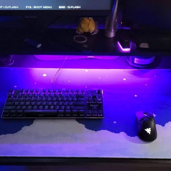 Uwu Owo Desk Mat, Kawaii Cute White Gaming Large Mouse Pad XXL - Etsy