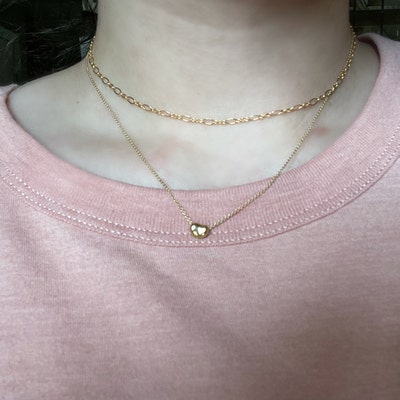 Sweet Chain Choker Gold or Silver Basic Gold Chain Necklace Dainty ...