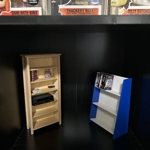Mini Video Rental Store Display Shelf for 1:6 Scale Tapes, Mini VHS ...