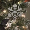 Snowflake Skull Tree Ornaments • Gothic Holiday Home Decor • 3D Printed ...