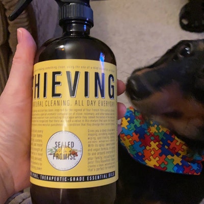 Thieves Cleaner Label Household Cleaner Spray Bottle Label All Purpose ...