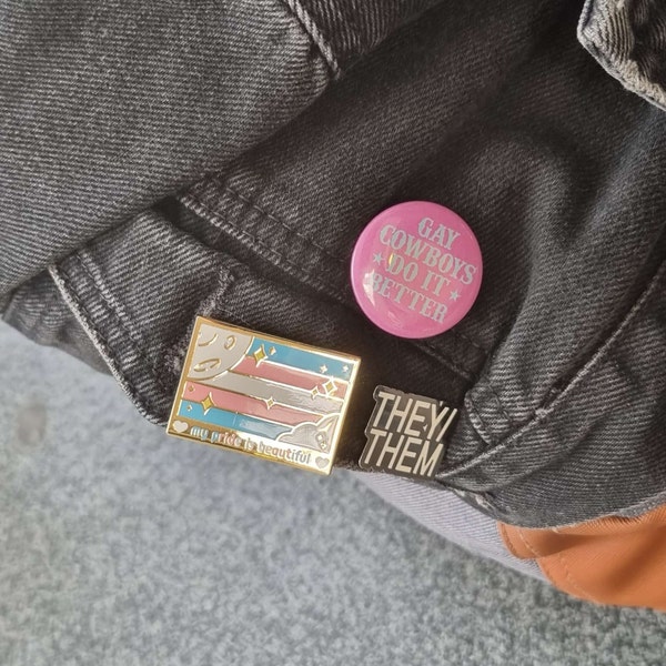 Transgender Trans Lgbtqia Enamel Pin Etsy