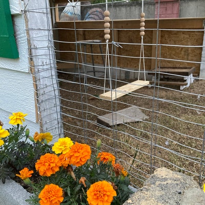 Backyard Barnyard Chicken round Bar Handmade in USA Wood Perch Ladder ...