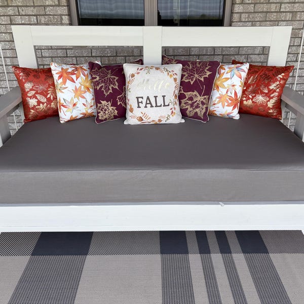 QUICK SHIP - Sunbrella Twin Outdoor Mattress Cover for Porch Daybed Bed ...