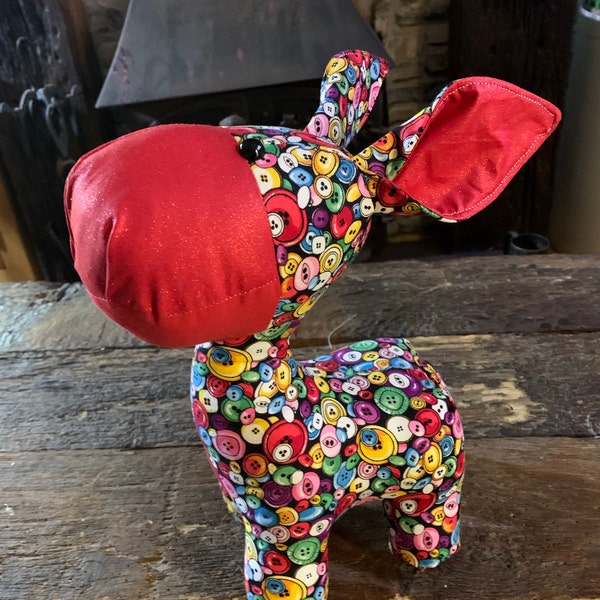 Stuffed Animal - Donkey | Burro PDF Sewing Pattern & Tutorial | Fabric ...