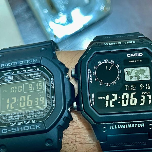 Mission Mods - Custom Casio AE1200 Hydro Blackout Digital Watch ...