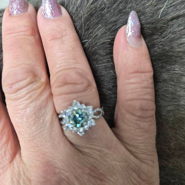 1.0 CT, Coffin Ring, Coffin Engagement Ring, Coffin Moissanite Ring ...