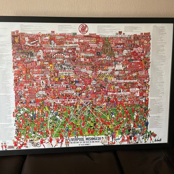 Liverpool Mishmash - the History of the Reds in One Image - Etsy UK