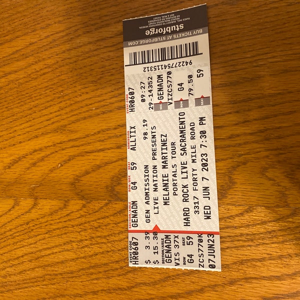 Custom Concert Ticket - Fully Customizable - Ticketmaster Fake Concert ...