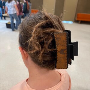 Show Cow Claw Clip | Laser Engraved Leather Hair Accessory | 4H | FFA ...