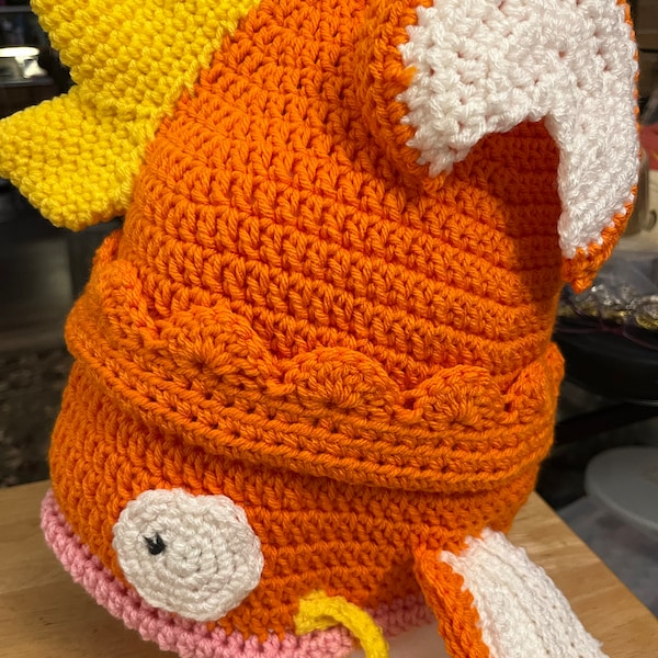 CROCHET PATTERN Little Useless Fish Slouchy Hat Magikarp Hat Pokemon ...