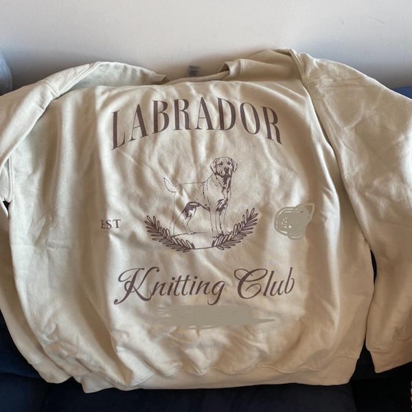 Personalized Labrador Retriever Social Club Sweatshirt, Vintage Lab ...