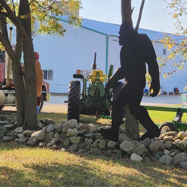 Life Size Bigfoot Pattern Bigfoot Yard Display Wooden Bigfoot Cutout ...