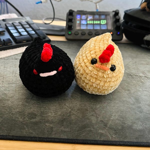 Crochet Stardew Valley Chicken Plushie Handmade Gift, Video Game ...