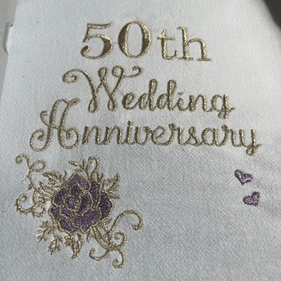 50th Wedding Anniversary , Template Design, Golden Wedding, Hearts ...