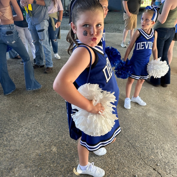 Custom Cheer Tattoos - Temporary Tats, Spirit Tats, Choose Your Colors ...