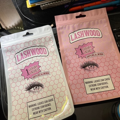 Eyelash Storage Bags for Mink Eyelash Line, Eyelash Laser Zip Bags ...