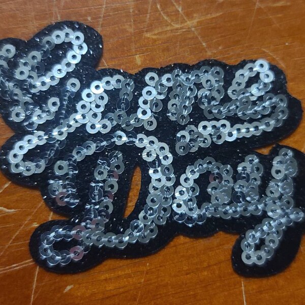 Nashville 3.12h Silver Sequin Letter Set, Sequin Iron on Letters ...