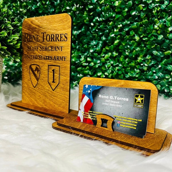 Split Business Card and Services Display SVG + Ai Laser Cut Files ...