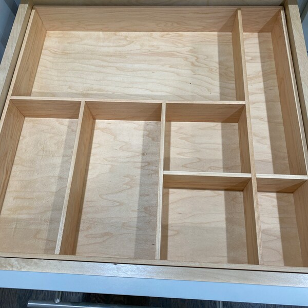 Custom Drawer Organizer, Maple - Etsy