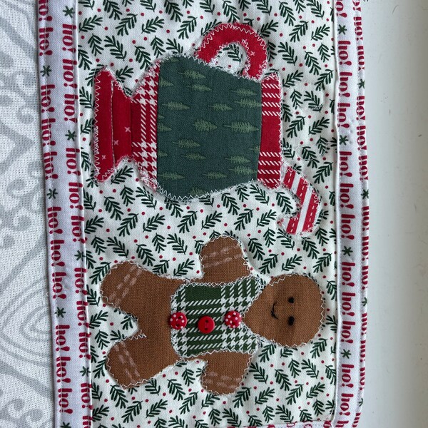 Gingerbread Cup Mug Rug Pattern - Etsy