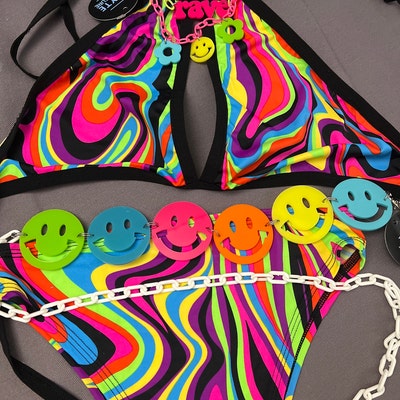 Taste the Kandi Smiley Face Belt rave Accessory, Music Festival, Edc ...