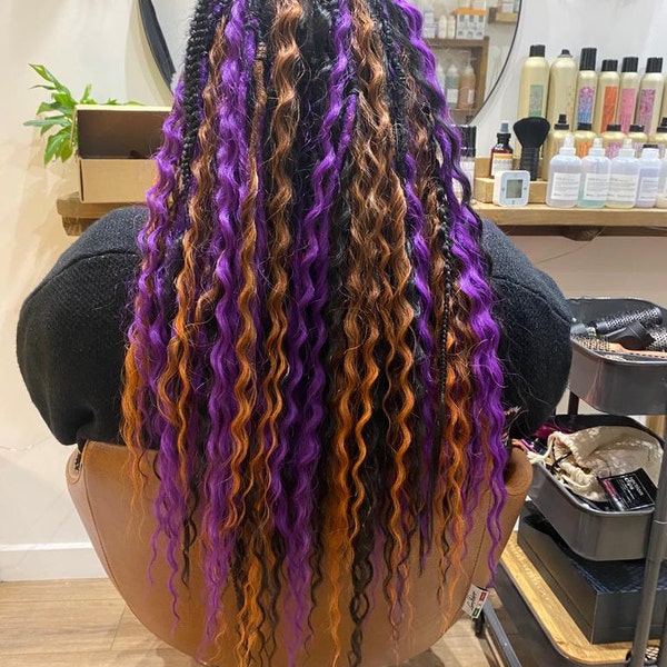 Wavy Dread Ginger Dreadlocks Curly Oranges Dreads Synthetic Crochet ...