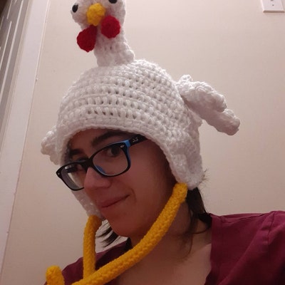 Crochet Pattern Chicken Hat/ Chicken Hat Pattern/ Spring Chicken ...