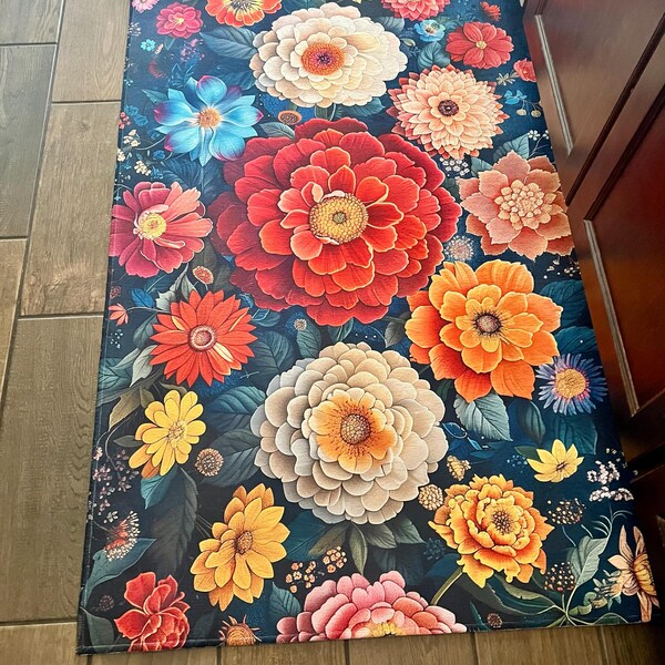 Koi Pond Area Rug | Biophilic Design | Koi Fish + Lily Pads | Outdoors ...