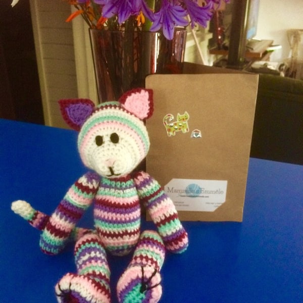 Lily the Cat Crochet Stuffed Toy Knitted Plushie Soft Toy - Etsy