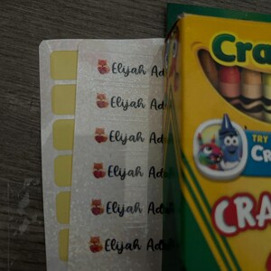 Kids Name Stickers, Kids Name Labels, Daycare Name Labels, Preschool ...