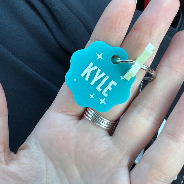 Kid's Info Keychain - in Case of Emergency Key Chain, Phone Number ...